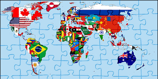 World Map With Flags - Rompecabezas Del Usuario #1049883