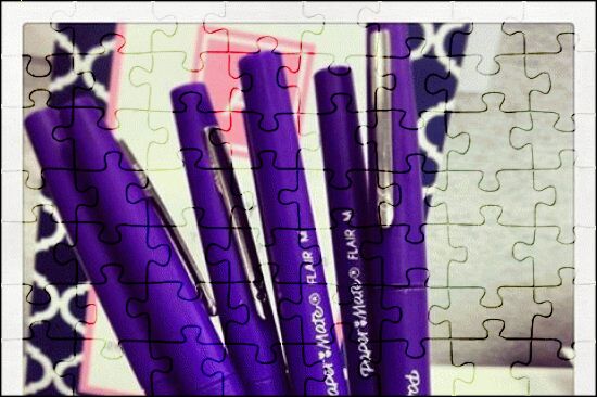 Purple Paper Mate Pens ユーザーパズル 126225番