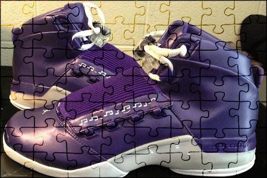 Retro Purple and White Air Jordan - Rompecabezas Del Usuario