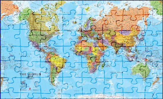 Puzzle Carte du monde Gratuit En Ligne | JSPuzzles