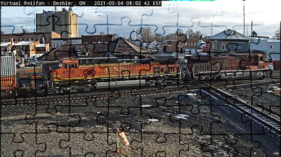 Cp-8556 Bnsf-4750 at Deshler,Oh/Usa - Dale Tyjeski Puzzle