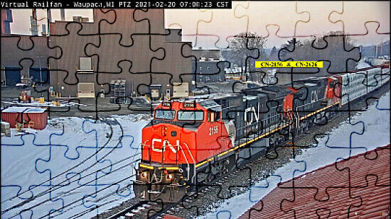 Cn-2156 Cn-2626 at Waupaca,Wi/Usa in The Snow - Dale Tyjeski