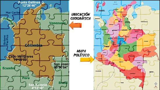 Mapas De Colombia - Rompecabezas Del Usuario #806193
