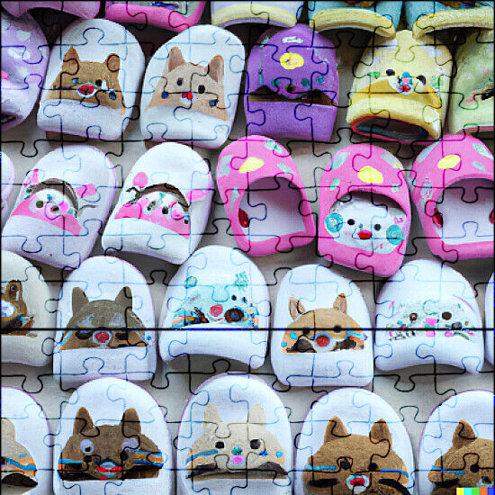 Slippers of Cats - Maya Koegel Puzzle #935186 | Jspuzzles