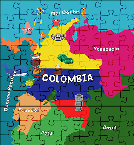 Mapa De Colombia - Rompecabezas Del Usuario #976591